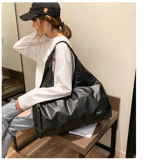 Shoulder Bag with Shoe Storage- Gym - Overnight - Black | Dilly's ...