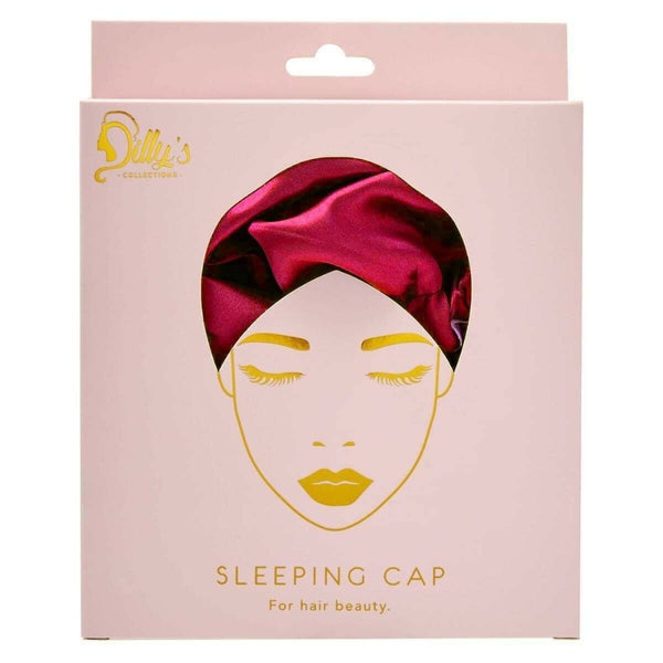 Sleeping Cap - Red Satin | Dilly's Collections